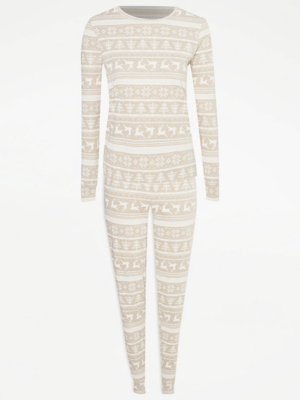 Christmas Fairisle Matching Family Womens Pyjamas Gift Set | Lingerie ...