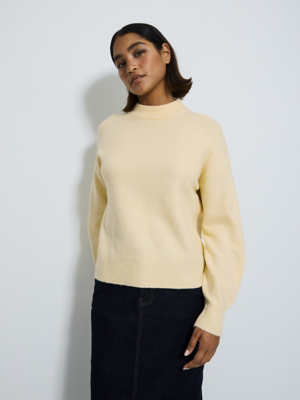 Pale Yellow Knitted Crew Neck Jumper | Women | George at ASDA