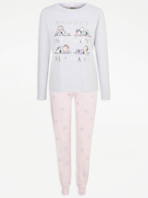 Christmas Peanuts Snoopy Sunday Pyjamas Gift Set | Lingerie | George at ...