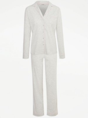 Grey Long Sleeve Shirt Pyjamas Gift Set | Lingerie | George at ASDA