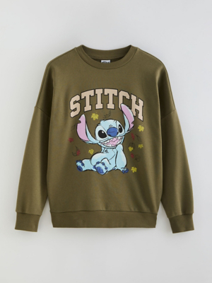 Disney Lilo & Stitch Khaki Autumn Leaf Sweatshirt | Women | George at ASDA