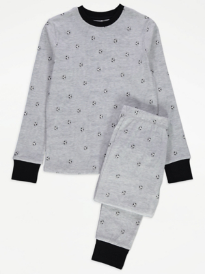 Light Grey Football Long Sleeve Pyjamas | Kids | George at ASDA