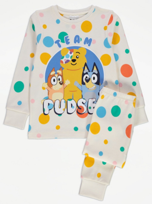Children In Need Bluey Spotty Team Pudsey Pyjamas | Kids | George at ASDA