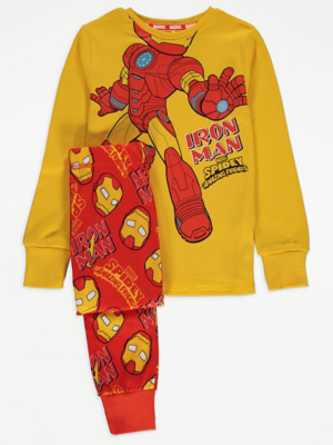 Marvel Spidey and Friends Iron Man Long Sleeve Pyjamas | Kids | George ...
