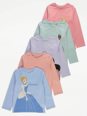Disney Princess Long Sleeve Tops 3 Pack | Kids | George at ASDA