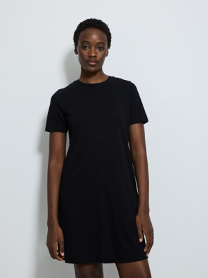 Black Seam Detail Short Sleeve Mini Dress | Women | George at ASDA