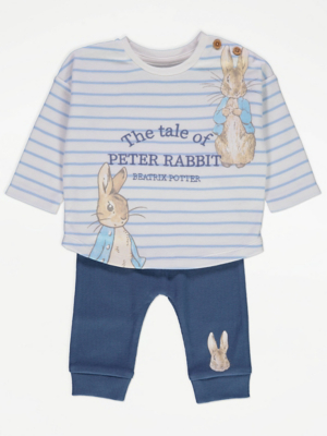 Peter Rabbit Striped Top and Leggings Outfit | Baby | George at ASDA