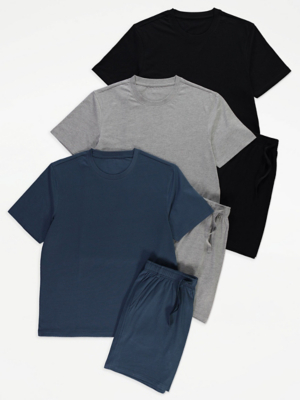 Short Pyjamas 3 Pack | Men | George at ASDA