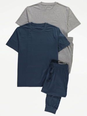Short Sleeve Pyjamas 2 Pack | Men | George at ASDA