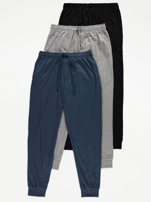 Cuffed Lounge Bottoms 3 Pack | Men | George at ASDA