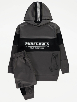 Minecraft Charcoal Hoodie and Joggers Set | Kids | George at ASDA