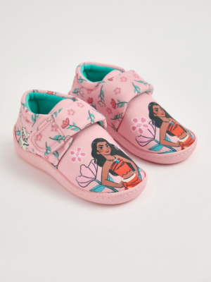 Disney Moana Pink Floral Cupsole Slippers | Kids | George at ASDA