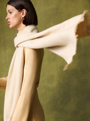 Studio Edit Camel Grid Print Lightweight Tassel Scarf | Women | George ...