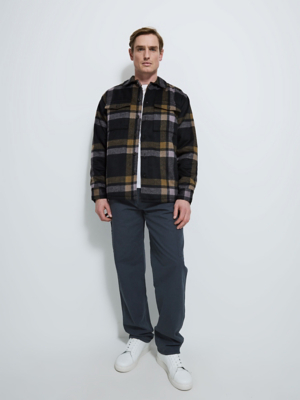 Slate Blue Relaxed Ripstop Carpenter Trousers | Men | George at ASDA