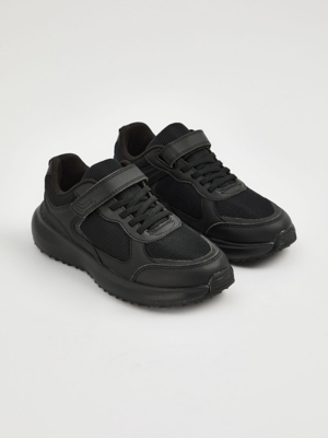 Black Strap Mesh Trainers | Kids | George at ASDA