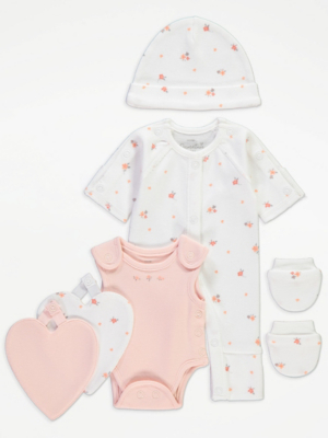 Floral Premature Baby Starter Pack 5 Piece Set | Baby | George at ASDA