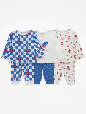 Marvel Spidey & Friends Long Sleeve Pyjamas 3 Pack | Baby | George at ASDA