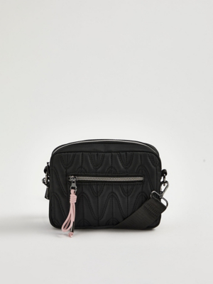 Black Swirl Quilted Camera Bag | Women | George at ASDA