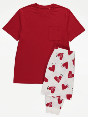 Valentines Love Lives Here Matching Family Mens Pyjamas | Men | George ...