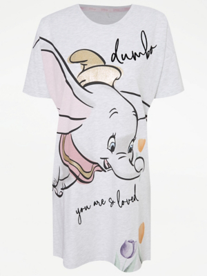Disney Dumbo Grey Glitter Nightdress | Lingerie | George at ASDA