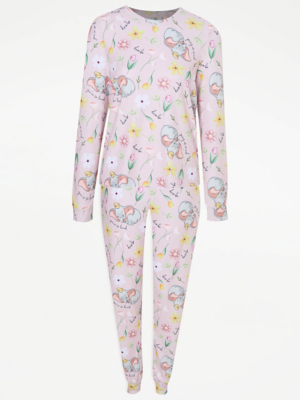 Disney Dumbo Pink Soft Knitted Long Sleeve Pyjamas | Lingerie | George ...