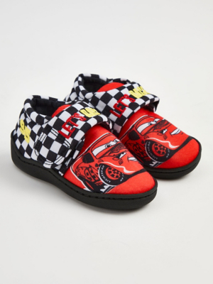 Disney Cars Checked Let's Race Cupsole Slippers | Kids | George at ASDA