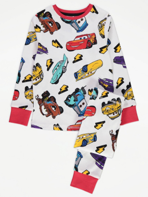 Disney Cars Characters White Long Sleeve Pyjamas | Kids | George at ASDA