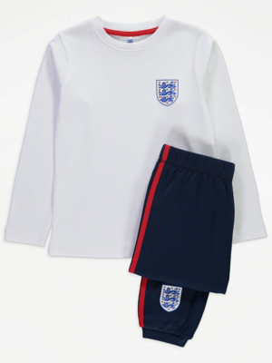 England FA Official Three Lions Long Sleeve Pyjamas | Kids | George at ASDA