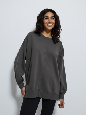 Charcoal Seam Front Slouchy Sweatshirt | Women | George at ASDA
