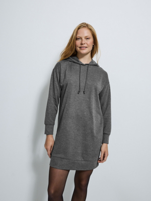 Grey Shimmer Hooded Sweatshirt Dress | Women | George at ASDA