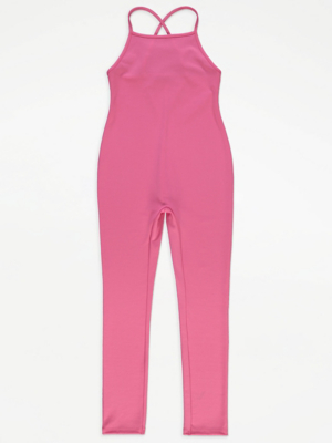 Pink Strappy Active Unitard | Kids | George at ASDA