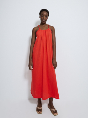 Red Plaited Strap Maxi Beach Dress | Women | George at ASDA