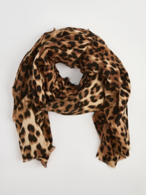 Leopard Print Lightweight Scarf | Women | George at ASDA
