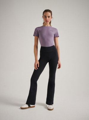 Gym Locker So Power Black Kick Flare Leggings | Women | George at ASDA