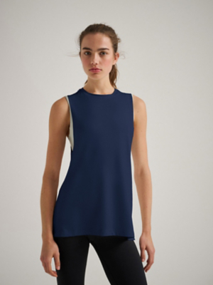 Gym Locker Indigo Sports Bra Vest | Women | George at ASDA