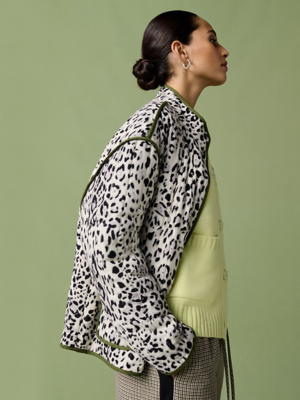 Animal Print Quilted Jacket | Women | George at ASDA