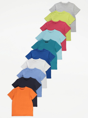Bright T-Shirts 10 Pack | Kids | George at ASDA
