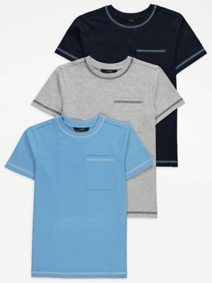 Stitched T-Shirts 3 Pack | Kids | George at ASDA