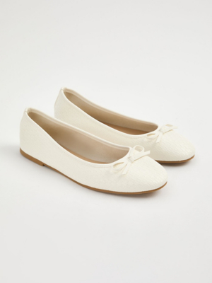 Woven Bow Ballet Shoes | Women | George at ASDA