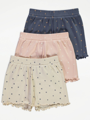 Daisy Shorts 3 Pack | Kids | George at ASDA