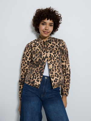 Leopard Print Western Denim Jacket | Women | George at ASDA