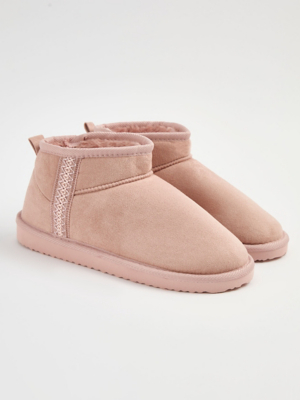 Pink Fleece Lined Snug Boot Slipper | Lingerie | George at ASDA