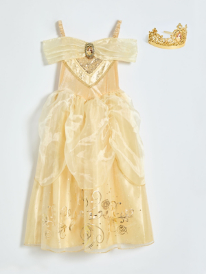 Disney Princess Belle Gold Fancy Dress Costume | Kids | George at ASDA
