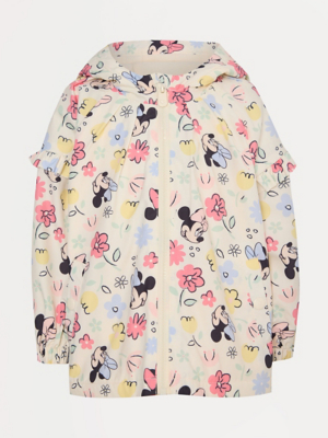 Disney Minnie Mouse Cream Fleece Lined Rain Jacket | Kids | George at ASDA