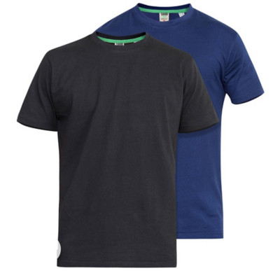 Duke Plus Size D555 Fenton T-Shirt Pack Of 2 | Men | George at ASDA