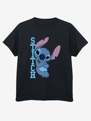 NW2 Lilo & Stitch Posing Kids Black Printed T-Shirt | Kids | George at ASDA