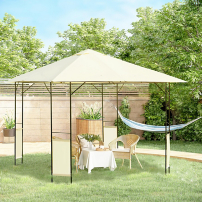 Outsunny Cream 3x3m Garden Gazebo | Outdoor & Garden | George at ASDA