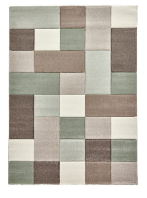 Think Rugs Brooklyn Myriad Green Carved Rug | Home | George at ASDA