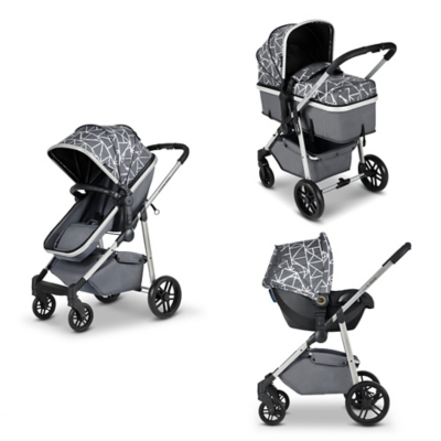 Ickle Bubba Moon 3-in-1 Travel System with Astral Car Seat - Silver ...