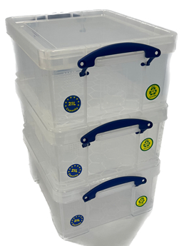 Really Useful Plastic Storage Box 21L Pack Of 3 | Home | George at ASDA